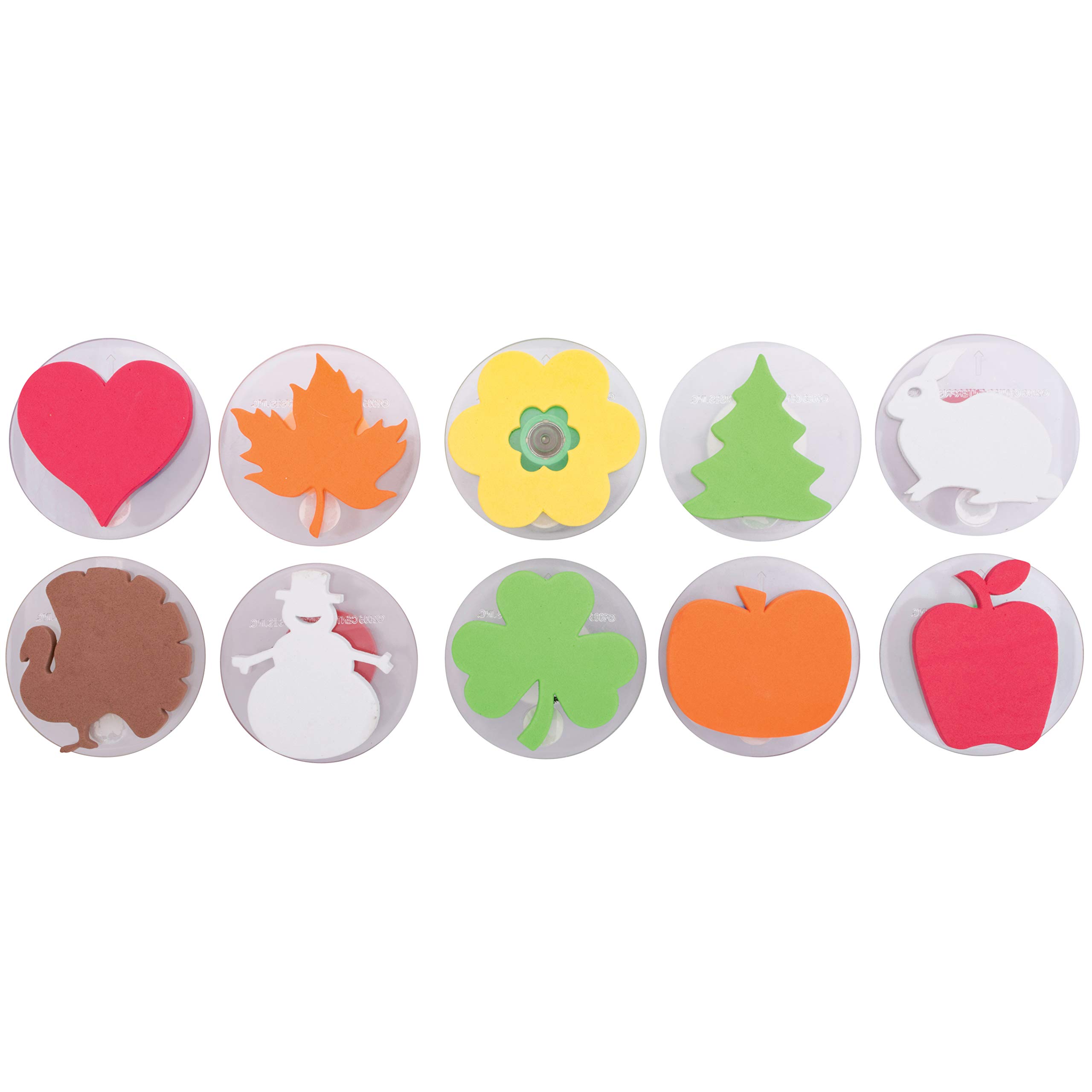 Buy READY 2 LEARN Giant Stampers - Holiday Shapes - Set of 10 - Easy to ...