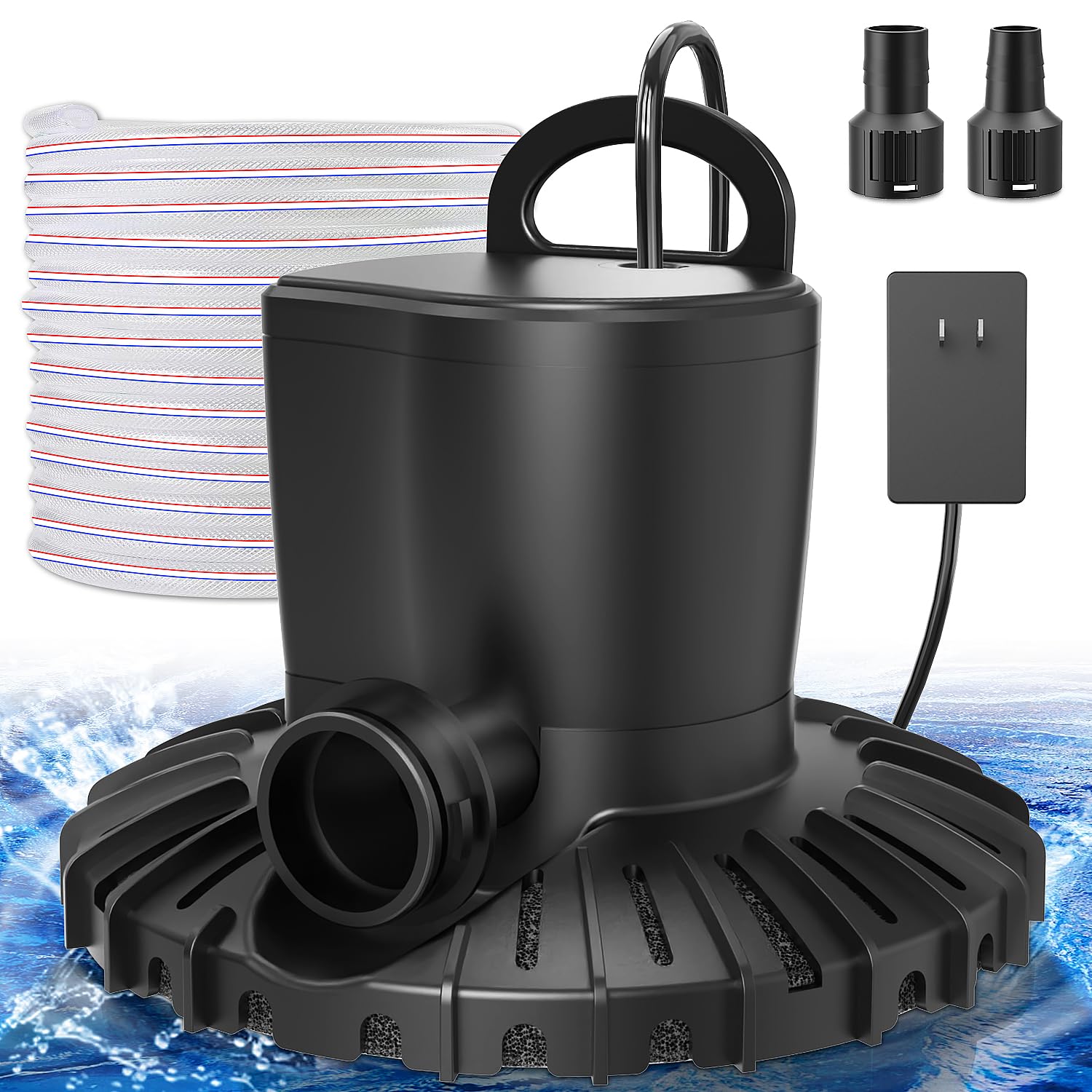 Amazon.com: GAIZERL Pool Cover Pump, 3000L/H Automatic On Off Swimming ...
