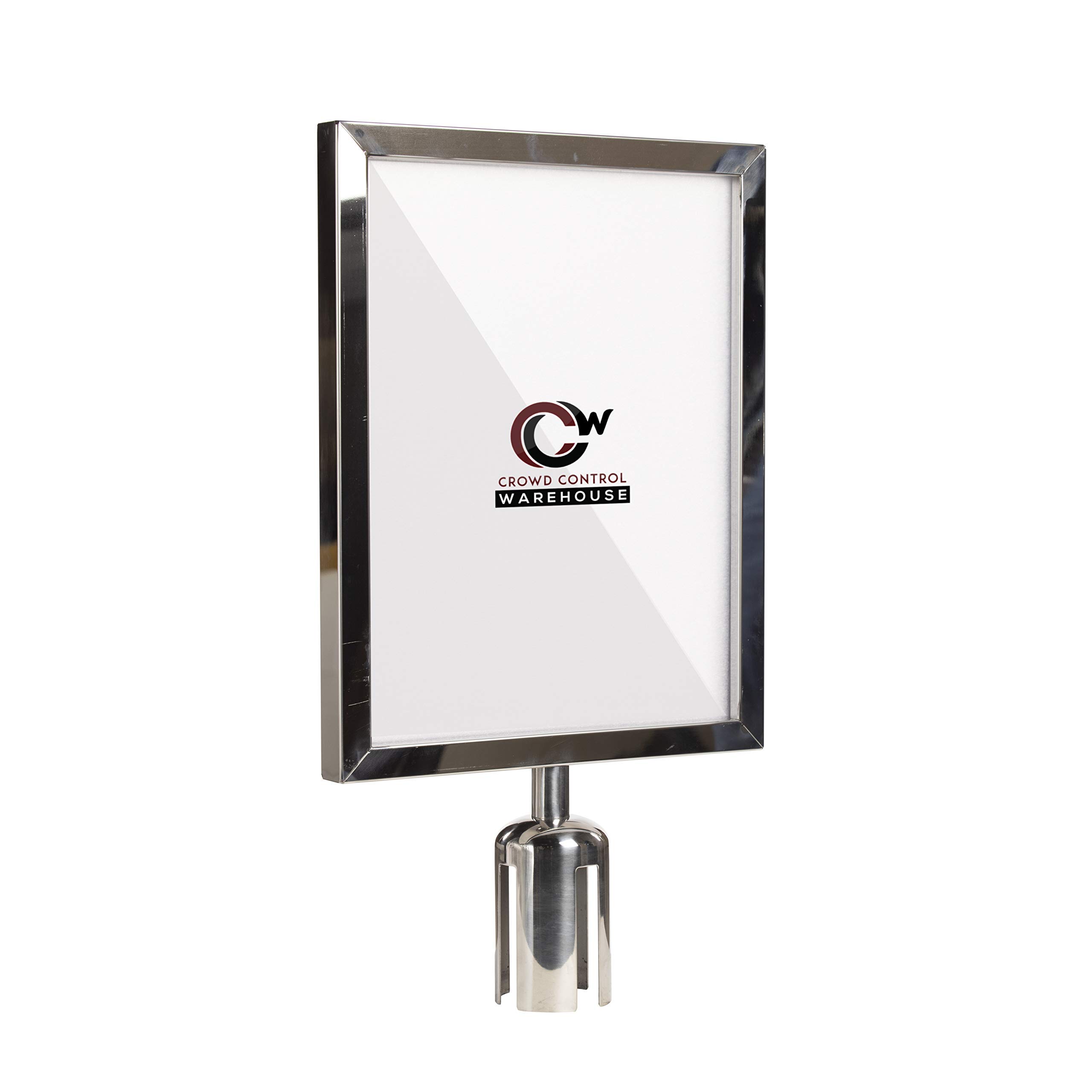 Snapklik.com : Crowd Control Warehouse Stanchion Post Top Sign Frame
