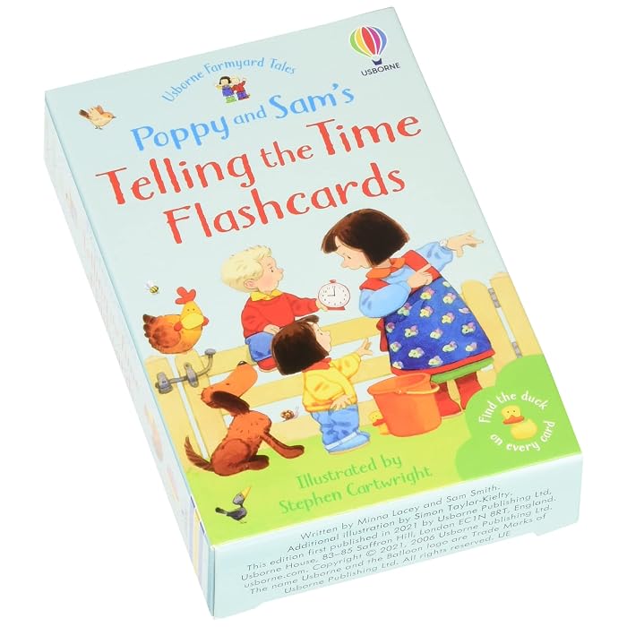 Buy Poppy and Sam's Telling the Time Flashcards (Farmyard Tales Poppy ...
