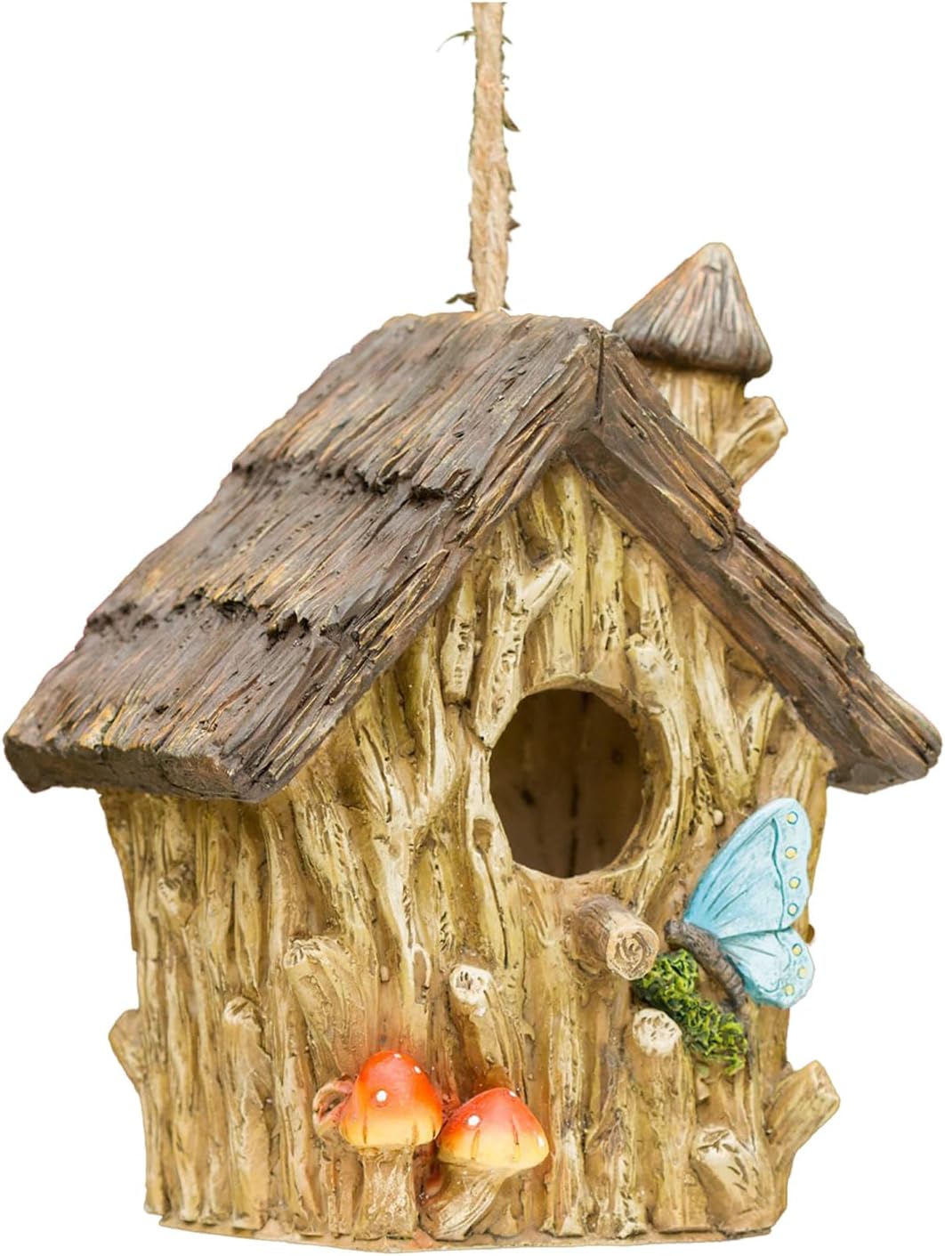 Amazon.com: Happy Spirit Birdhouse, Rustic Old Man Face Hand Carved ...