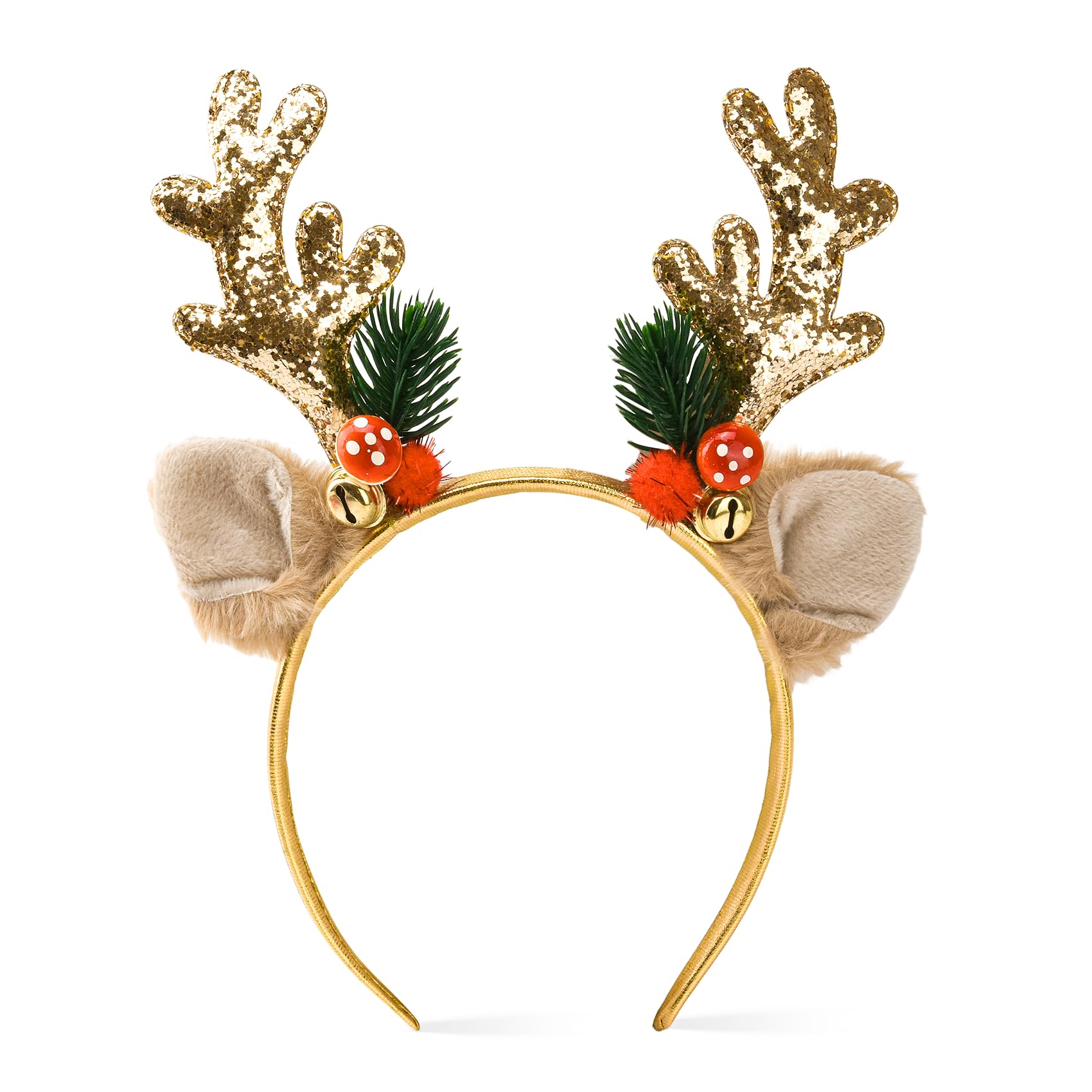 Amazon.com : Ychelhr Christmas Headbands, Christmas Glitter Elk Antlers ...