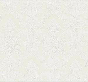 Aged Elegance Grey Garden Wallpaper Color: Snow White/Tan/Off White ...