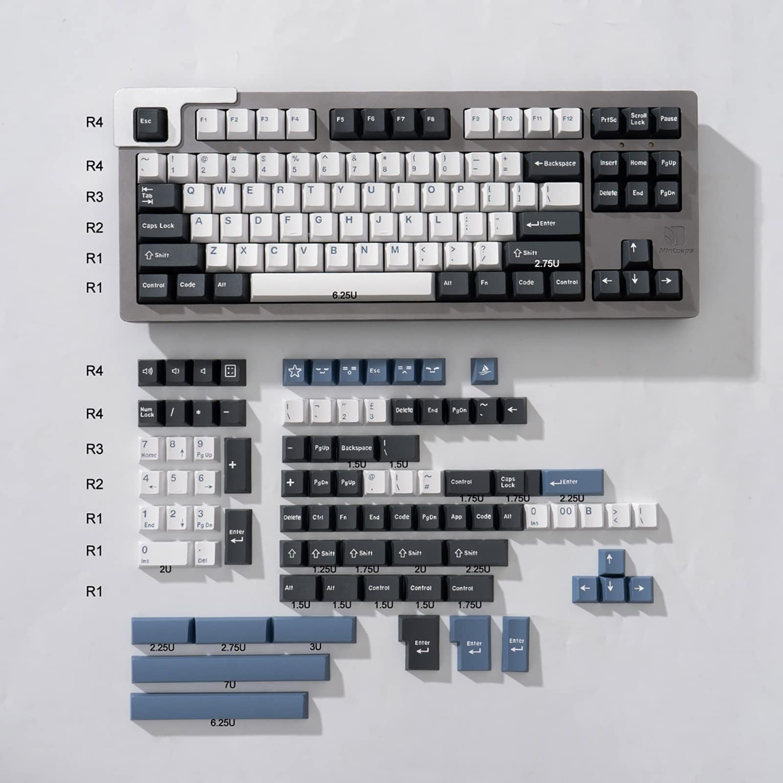 Amazon.com: HyperX Double Shot PBT Keycaps, 104 Mechanical Keycap Set ...