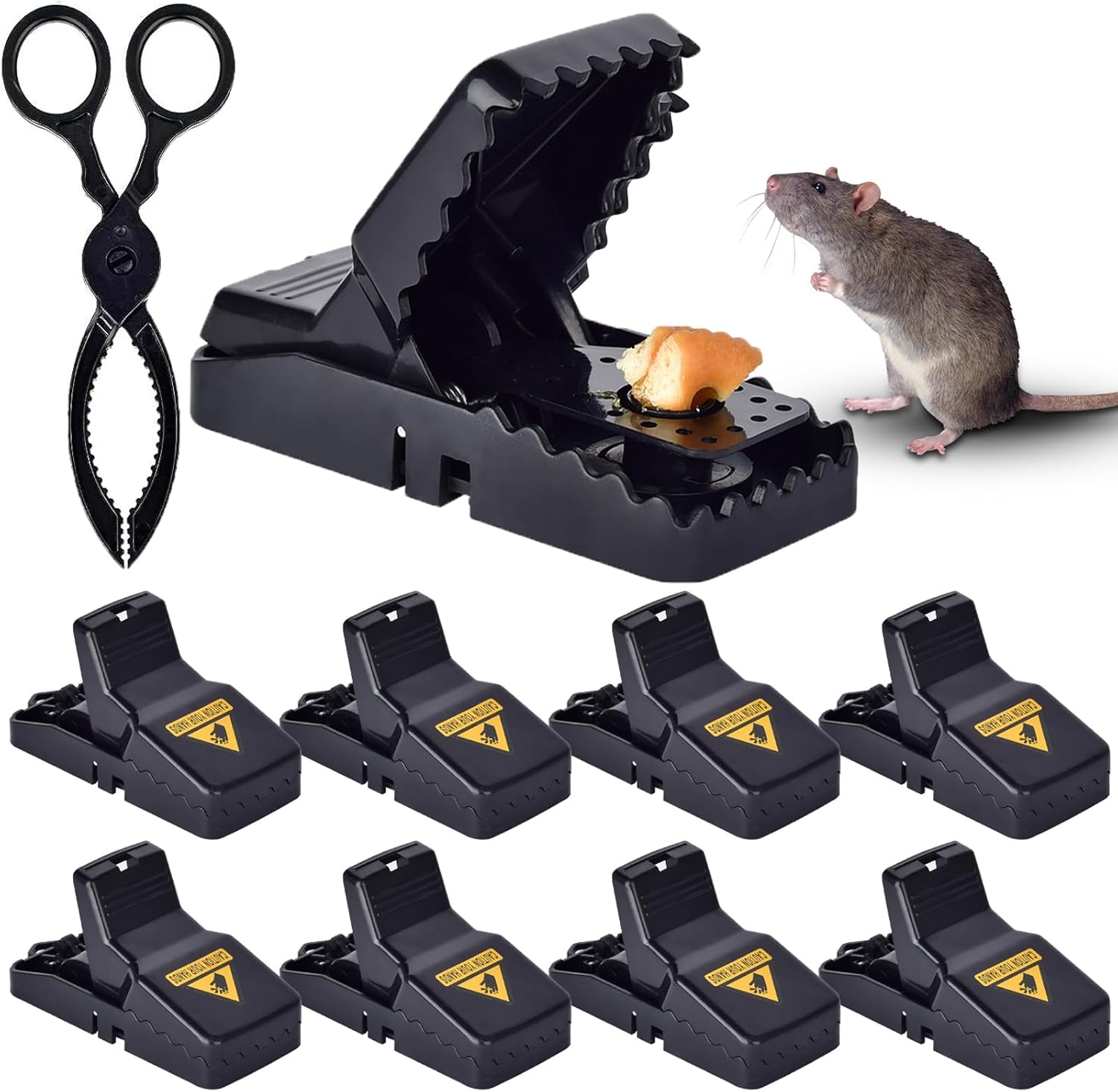 Mouse Trap, 8 Pack Mouse Traps Indoor and Outdoor, Reusable Mice Traps ...