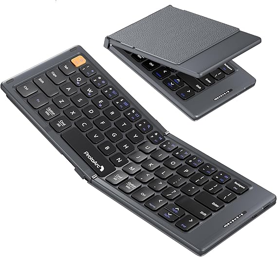 Amazon.com: ProtoArc Foldable Compact Keyboard, XK04 Portable Bluetooth ...
