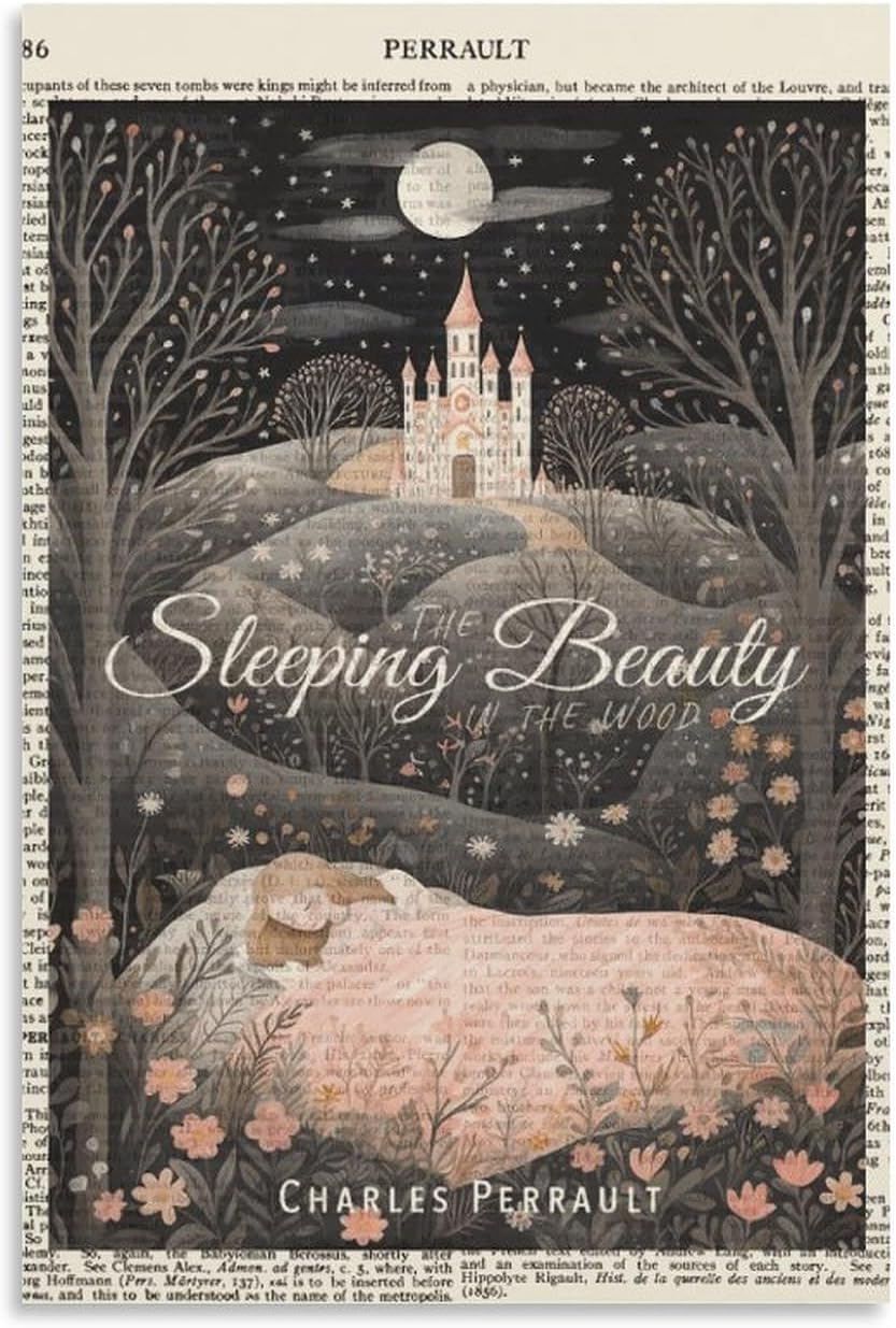 Amazon.com: Children's Book Poster. Sleeping Beauty Vintage Book Cover ...