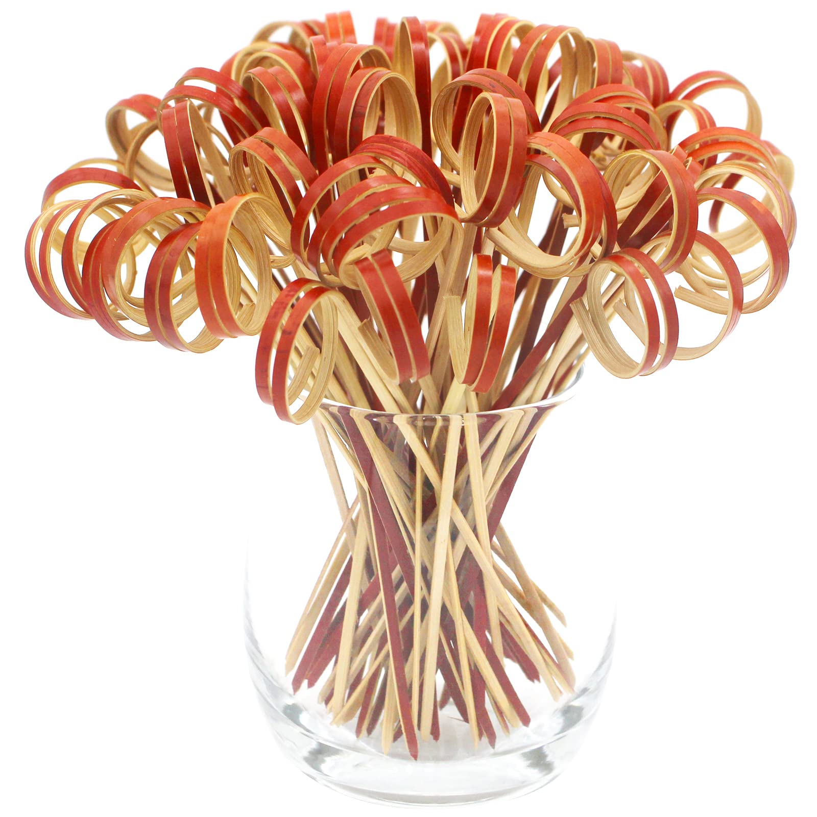 Amazon.com | BLUE TOP Bamboo Cocktail Picks 100 PCS Red Bamboo Skewers ...