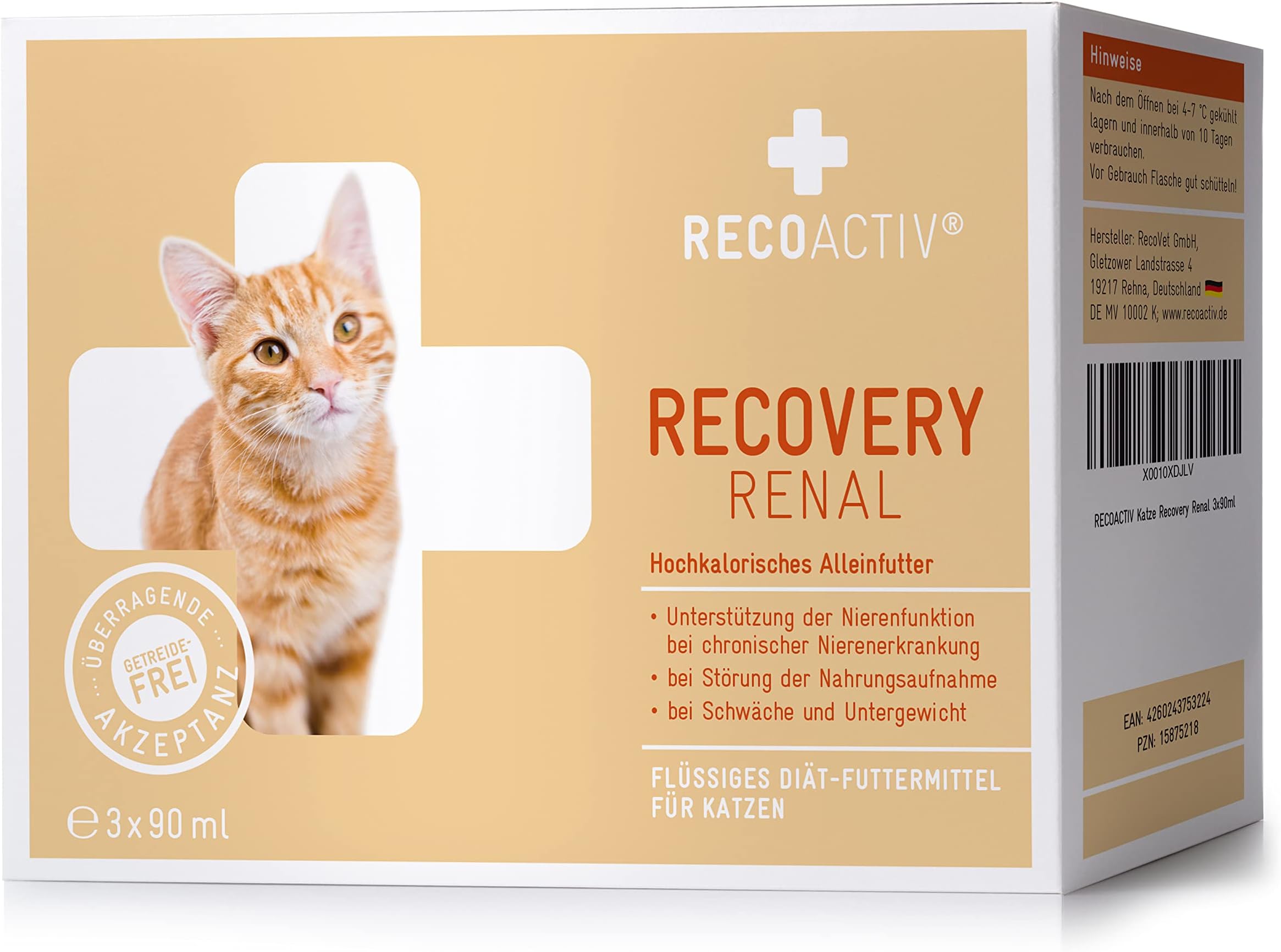 RECOACTIV Recovery Immun für Katzen, hochkalorisches Diät ...