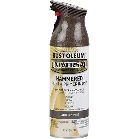 Amazon.com: Rust-Oleum 210880 Stops Rust Hammered Spray Paint, 12 Oz, Brown, 12 Ounce (Pack of 1 ...