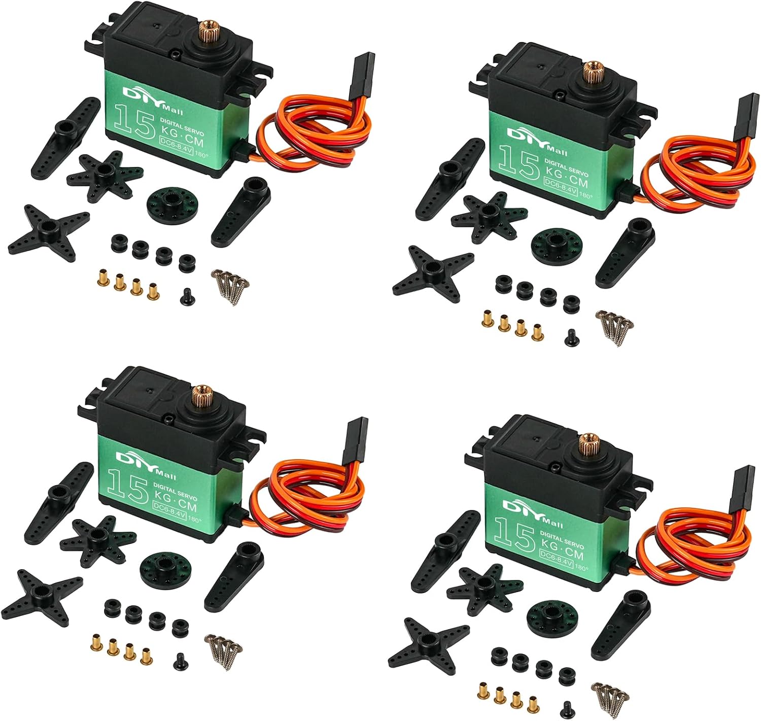 Amazon.com: Rcmall 15kg High Torque Digital RC Servo 360 Degree ...
