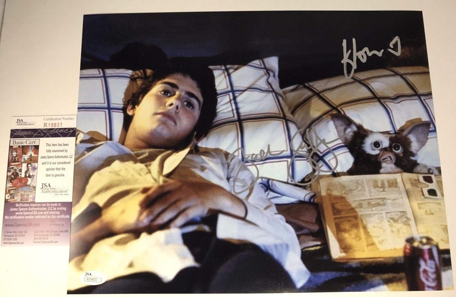 HOWIE MANDEL & ZACH GALLIGAN signed 11x14 Photo GREMLINS Gizmo Billy ...