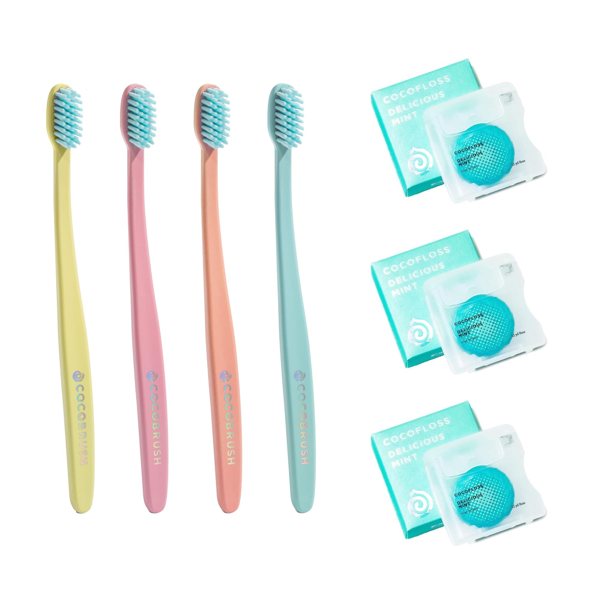 Amazon.com : Cocofloss Oral-Care Set, 3 Spools Delicious Mint Dental ...