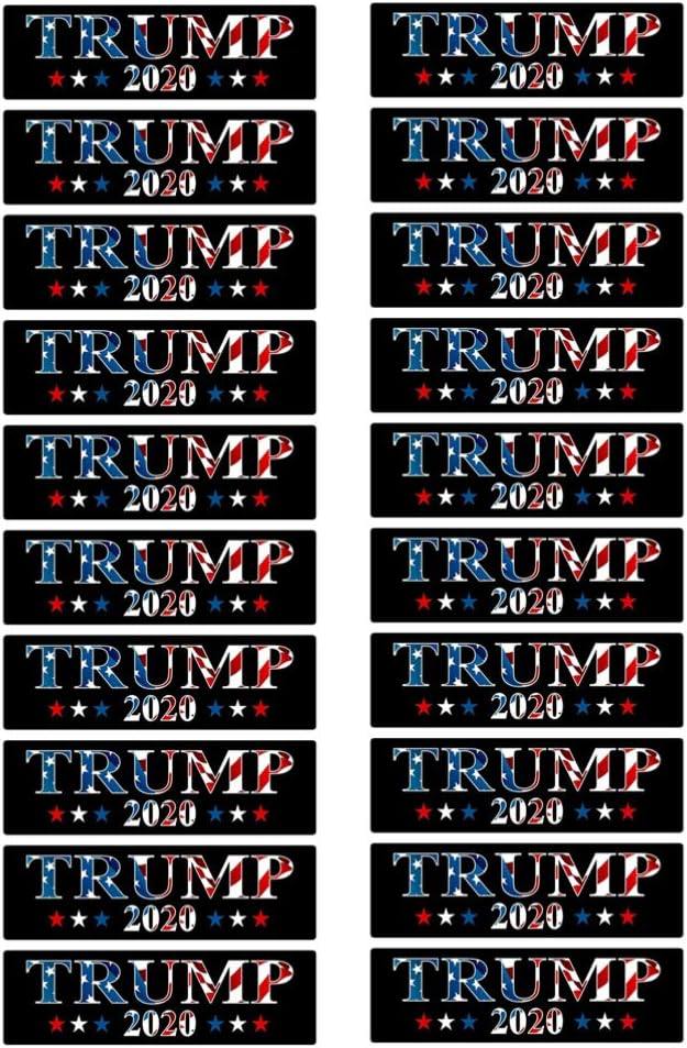 Amazon.com: Amosfun 20pcs 2020 Trump Car Decal Keep America Great Elect ...