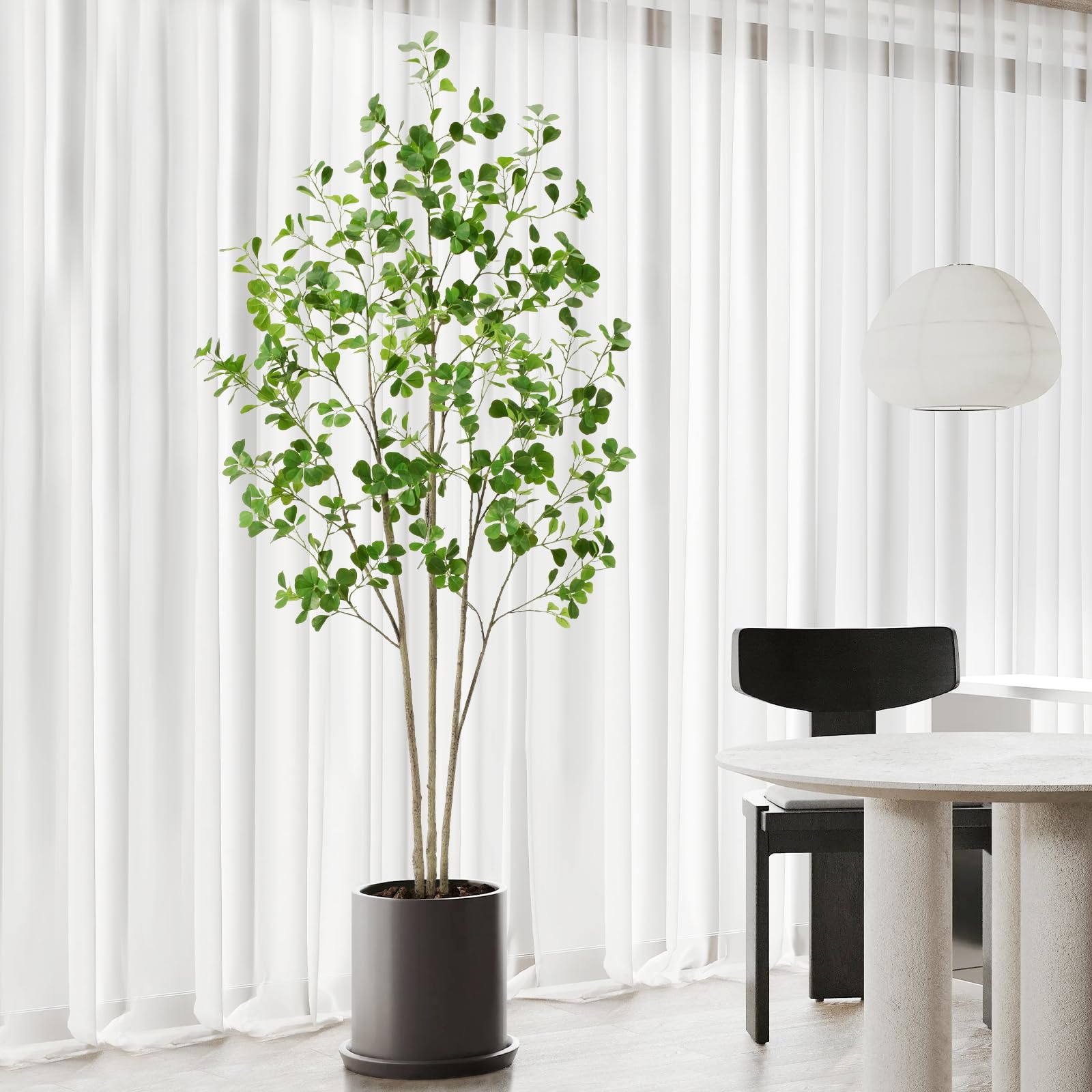 Amazon.com: Keeplush 6ft Artificial Ficus Tree with Heart-Shaped Leaves ...
