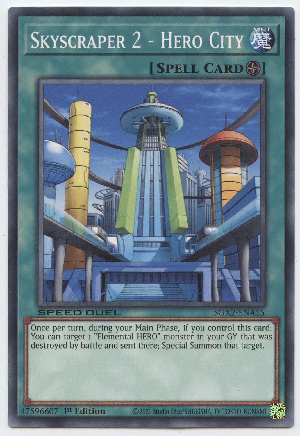 Amazon.com: Yu-Gi-Oh! Skyscraper 2 - Hero City - SGX2-ENA15 - Common ...