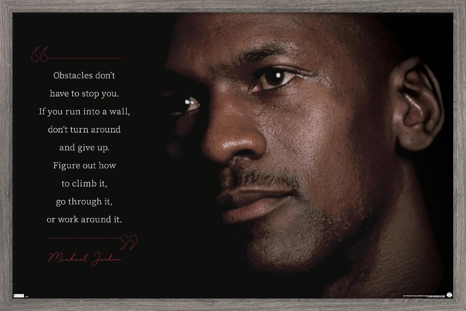 Amazon.com: Trends International Michael Jordan - Obstacles Wall Poster ...