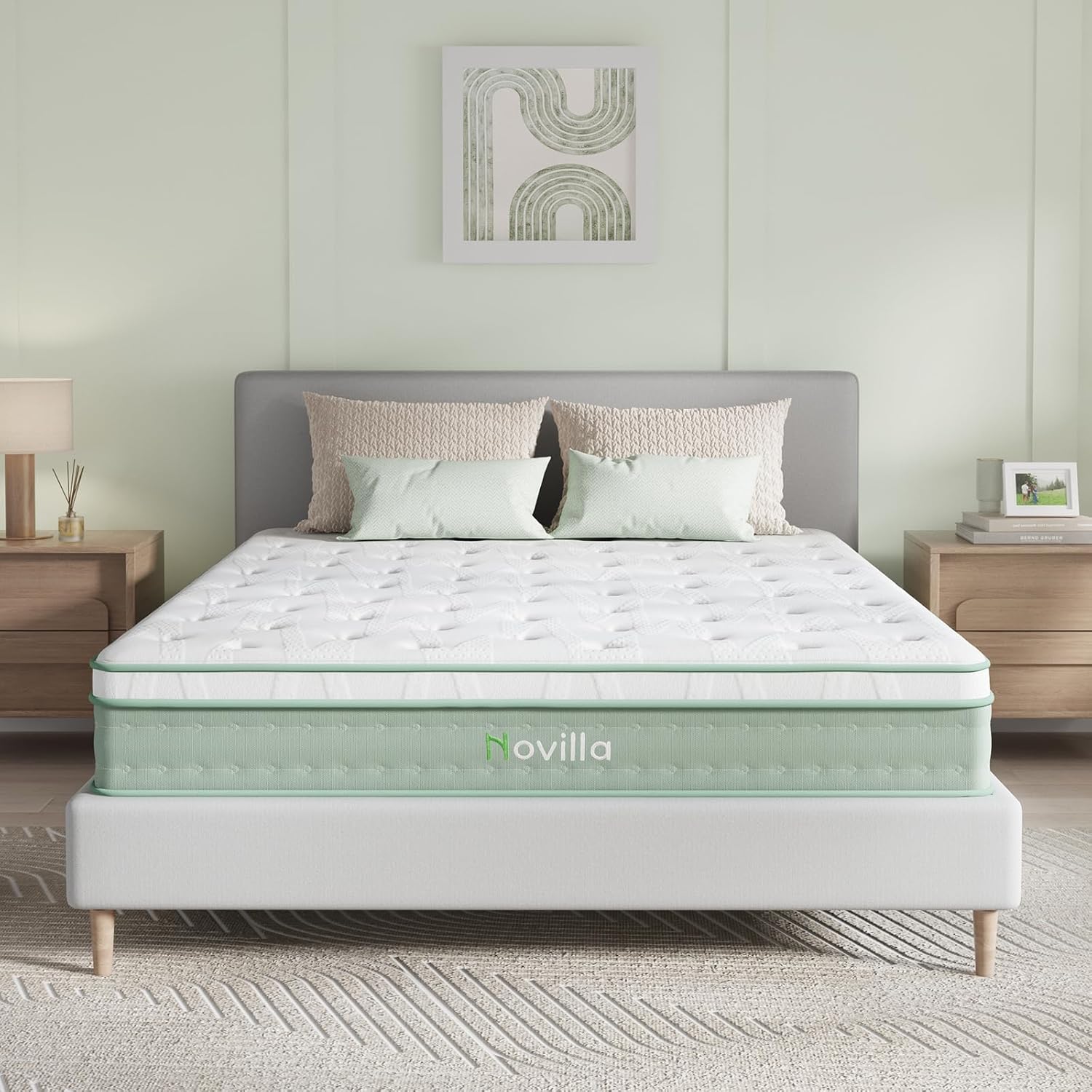 Amazon.com: Novilla Full Mattress, 12 Inch Hybrid Mattress in a Box ...