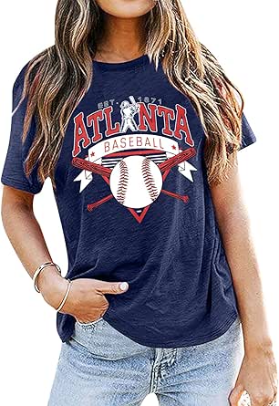 Amazon.com: MNLYBABY Baseball Shirts Women Baseball Mom T-Shirt ...