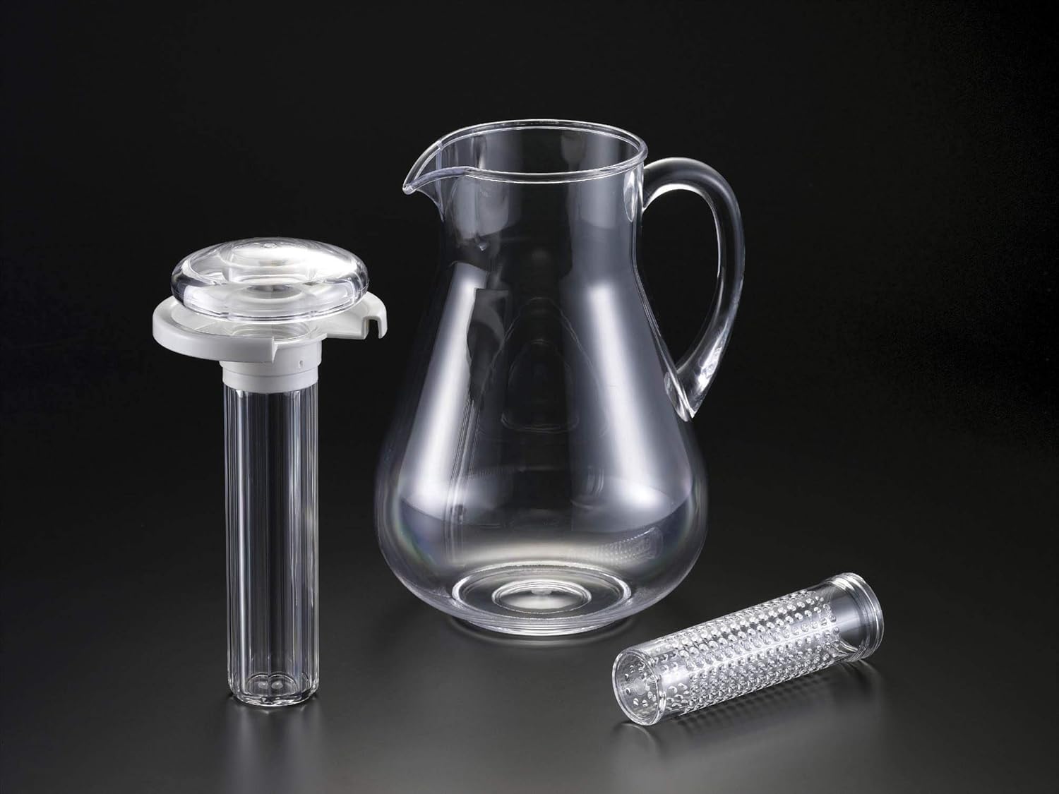 Amazon.com: Huang Acrylic Luctie 3.5 Qt Pitcher w/Ice Insert and ...