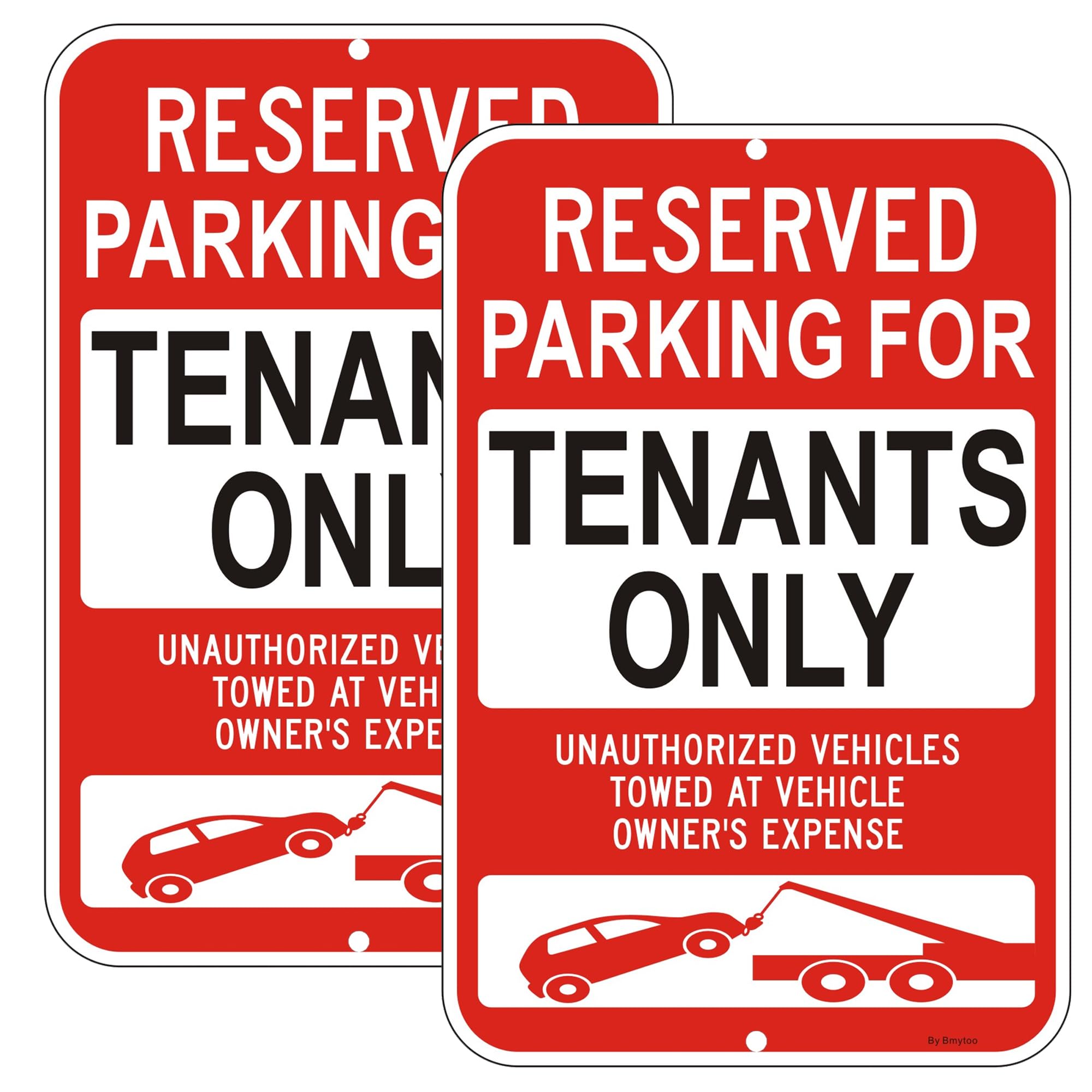Amazon.com: 2 Pack Reserved Parking For Tenants Only Sign, 18" x 12 ...