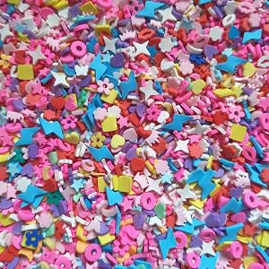Amazon.com: 40g Mini Mix Fimo Polymer Slices Lips Stars Adults Nails ...