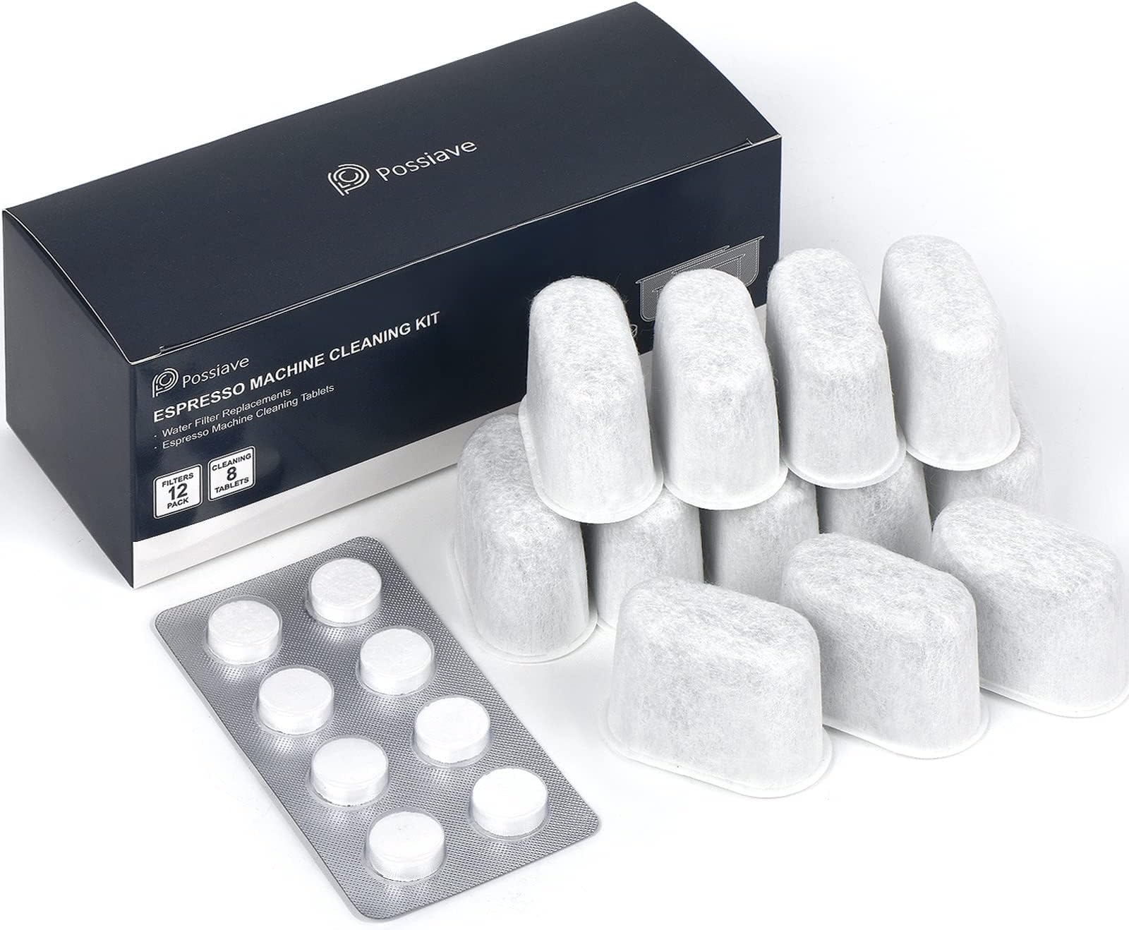 Amazon.com: possiave Espresso Machine Cleaning Tablets and Filters for ...