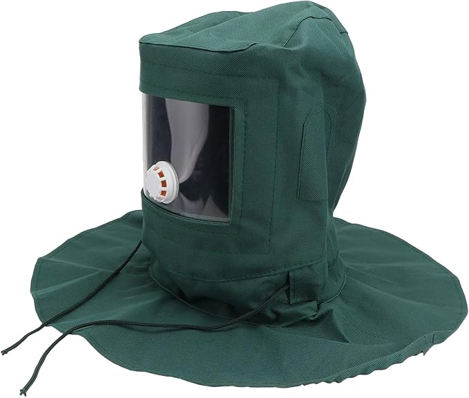UKCOCO Sand Hoods Sandblasting Helmet, Sandblasting Helmet Full Face ...