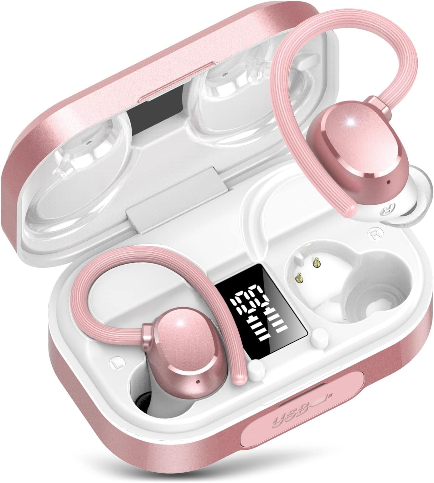 Amazon.com: BX17 Wireless Earbuds 5.3 Bluetooth 48hour Playtime HiFi ...