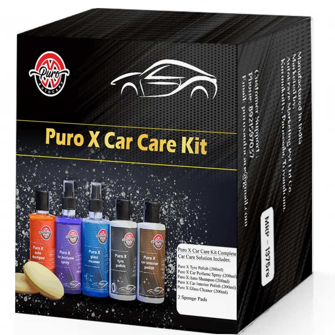 PURO X AUTO CARE Complete Auto Detailing Solution|Includes Auto Shampoo ...