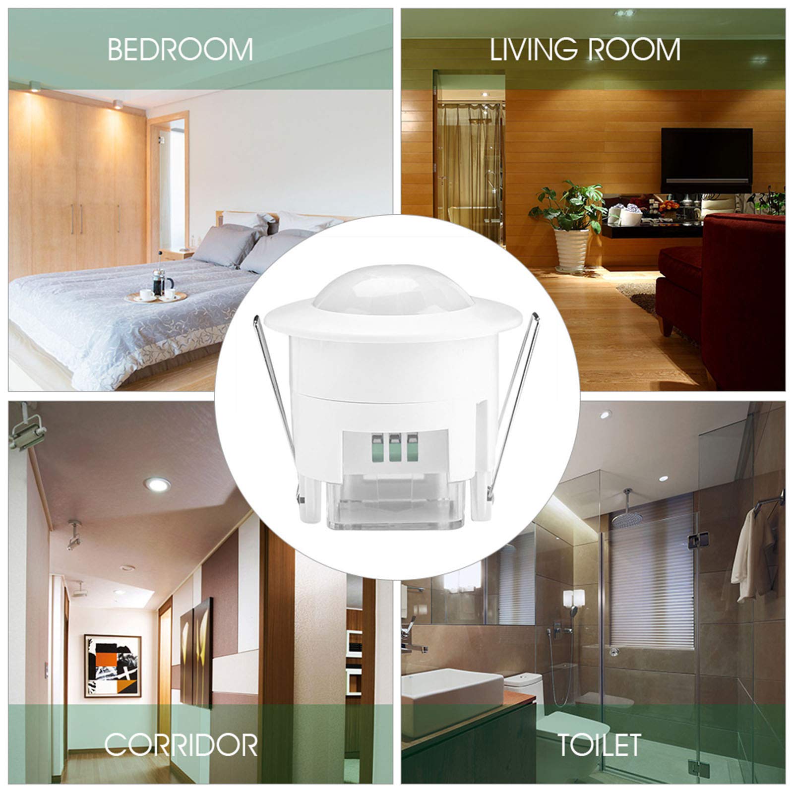 Ceiling Motion Sensing Switch PIR Motion Sensor Switch | 360°