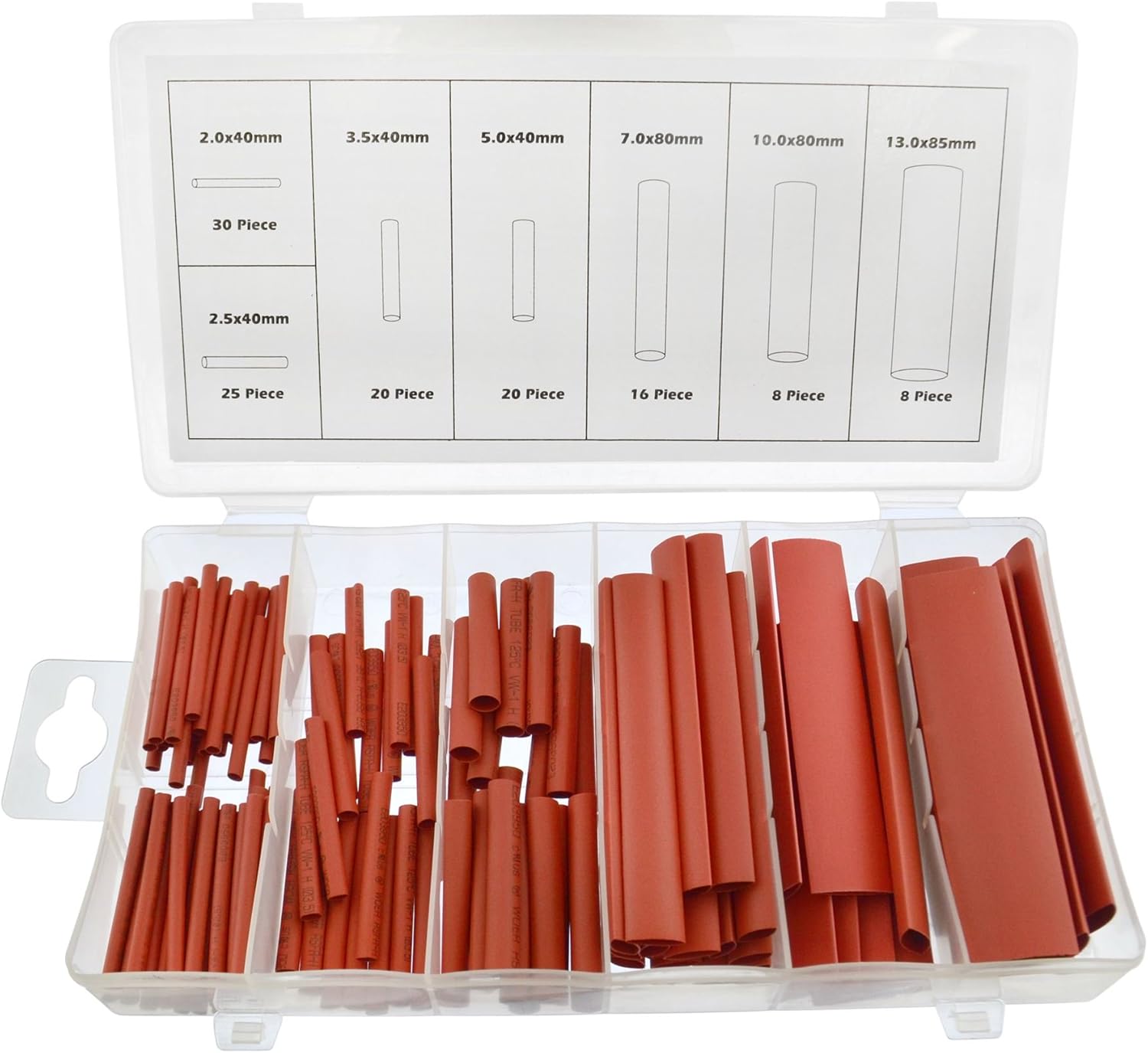 Amazon.com: AB Tools-Toolzone 127pc Heat Shrink Tubing Assortment Kit ...