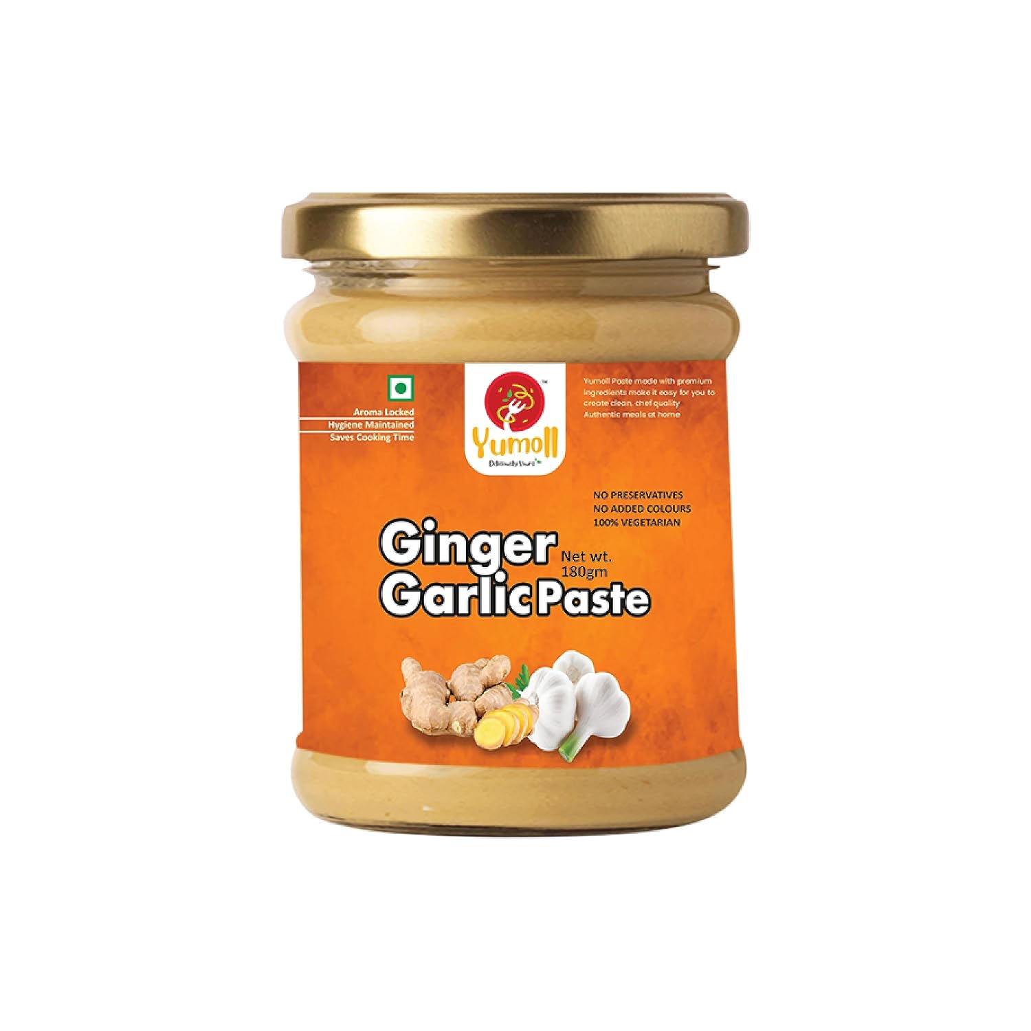 Yumoll Ginger-Garlic Paste| Adrak Lahsun Paste| Naturally Processed ...