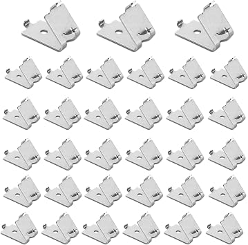 Amazon.com: 24 Pieces Stainless Steel Freezer Shelf Clips, Heavy Duty ...