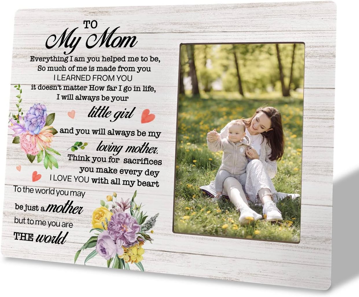Amazon.com - For Mom Photo Frame Gifts, To the World You May Be Just A ...
