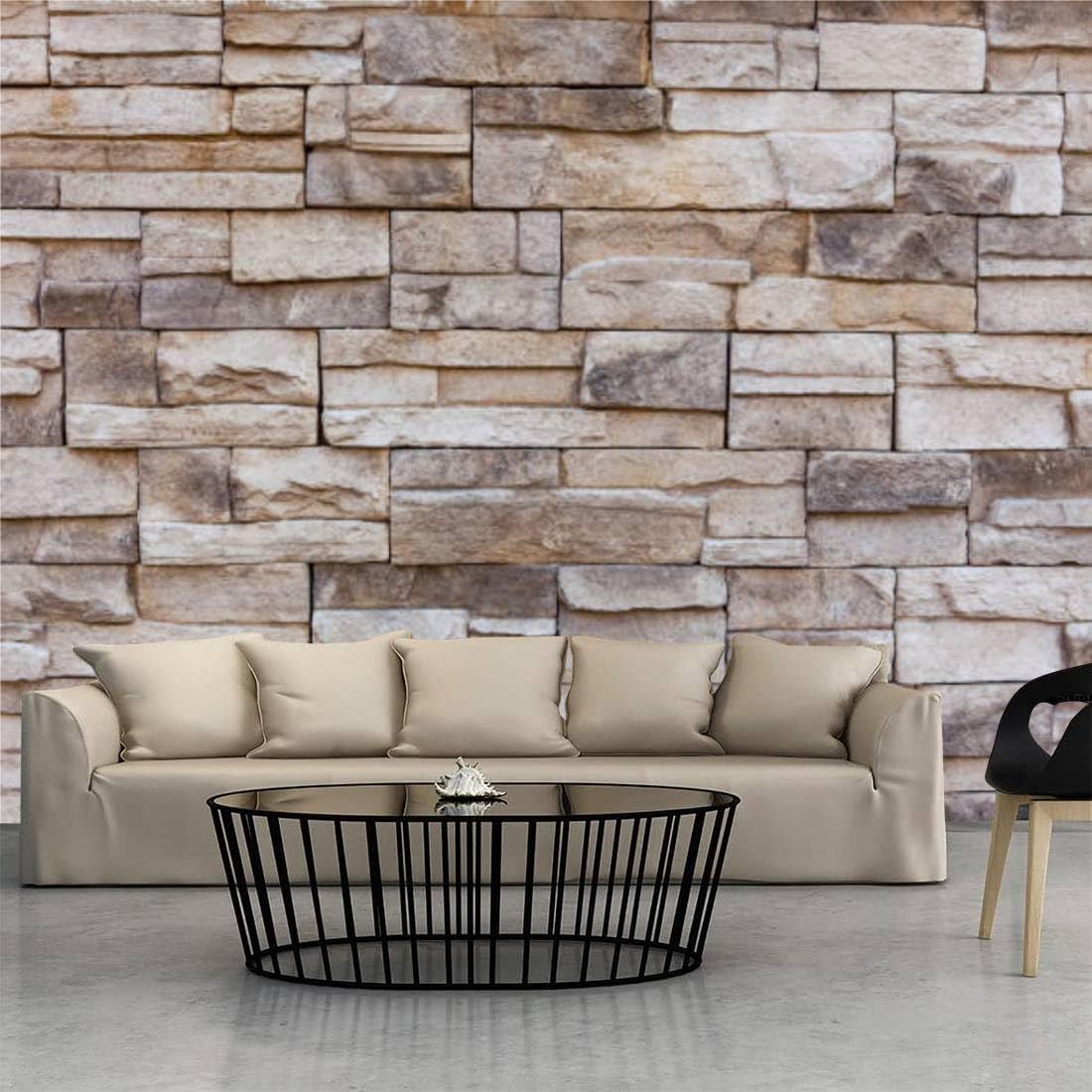 Modern Limestone Wall