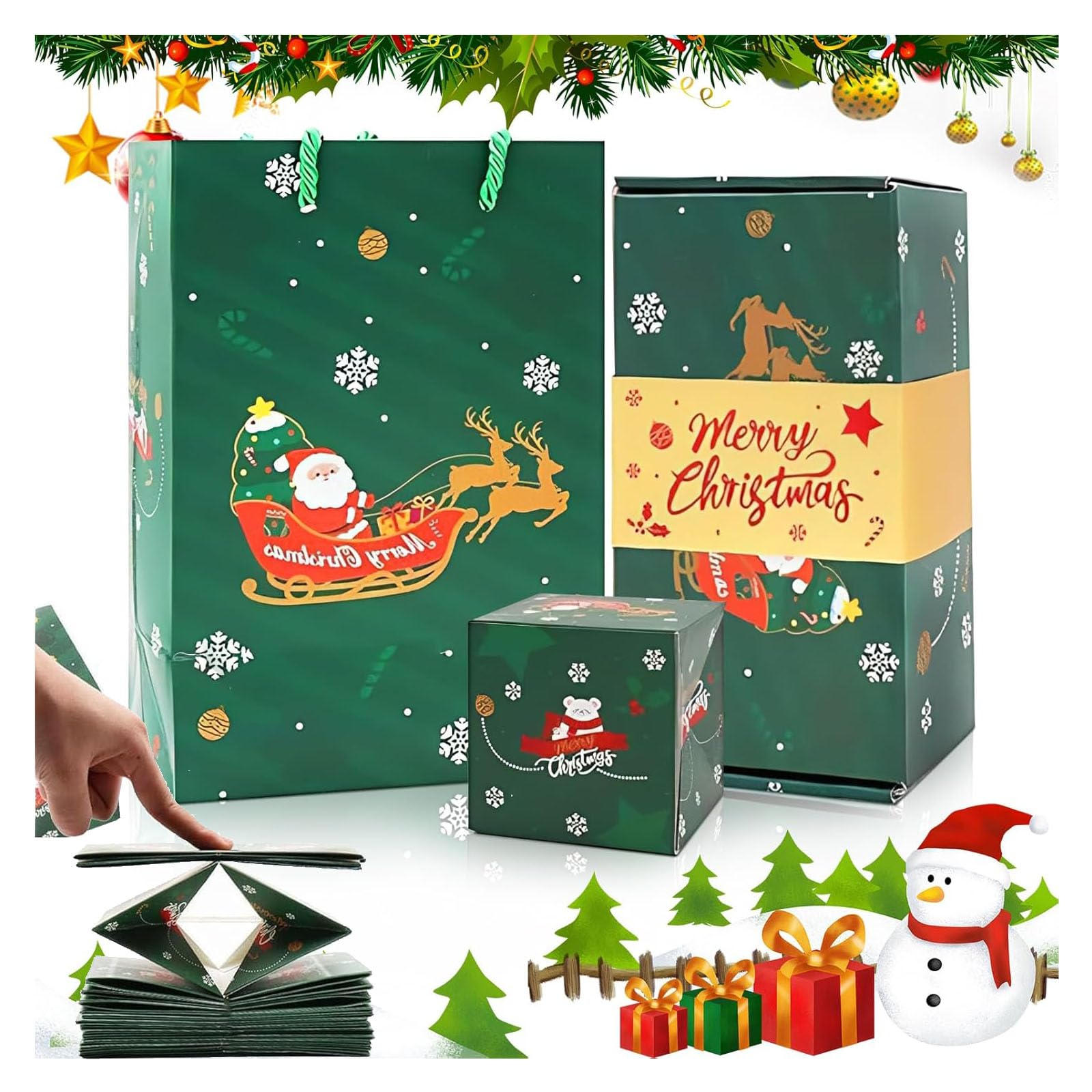 Snapklik.com : Surprise Gift Box Explosion, 2024 New Folding Pop-Up Box ...