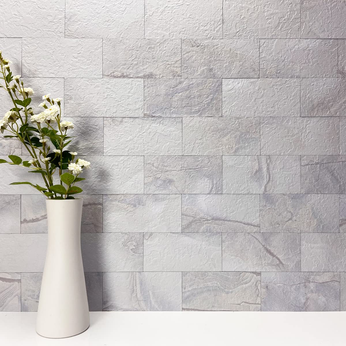AULIGET 100 Piece Peel and Stick Backsplash PVC Tile, 3 Inch x 6 Inch ...