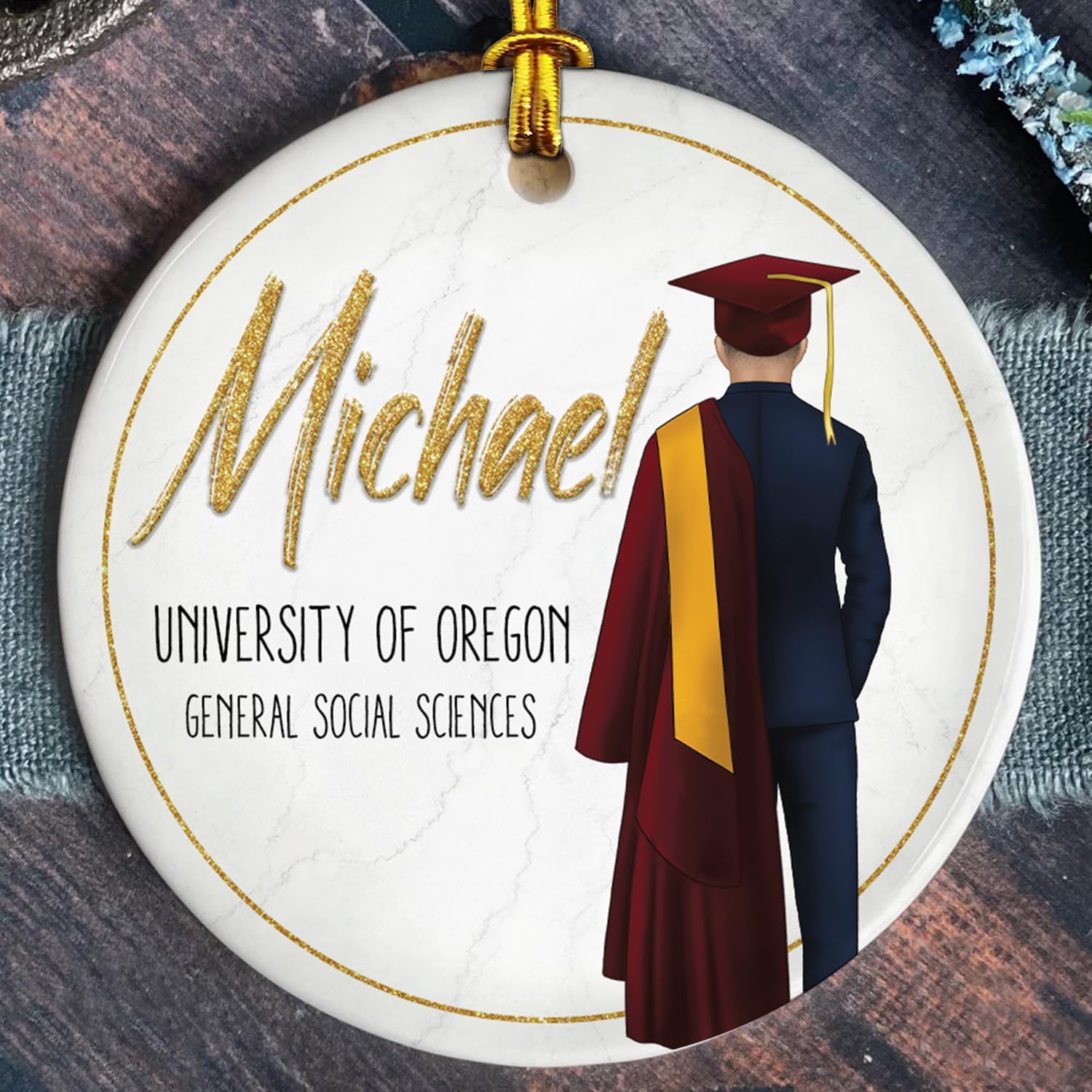 Amazon.com: Personalized Graduation Boy Ornament – Custom Grad Gift for ...
