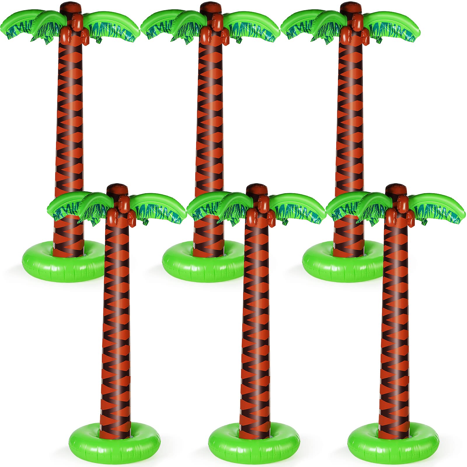 Snapklik.com : Talltalk 6 Pieces Inflatable Palm Trees Blow Up Coconut ...