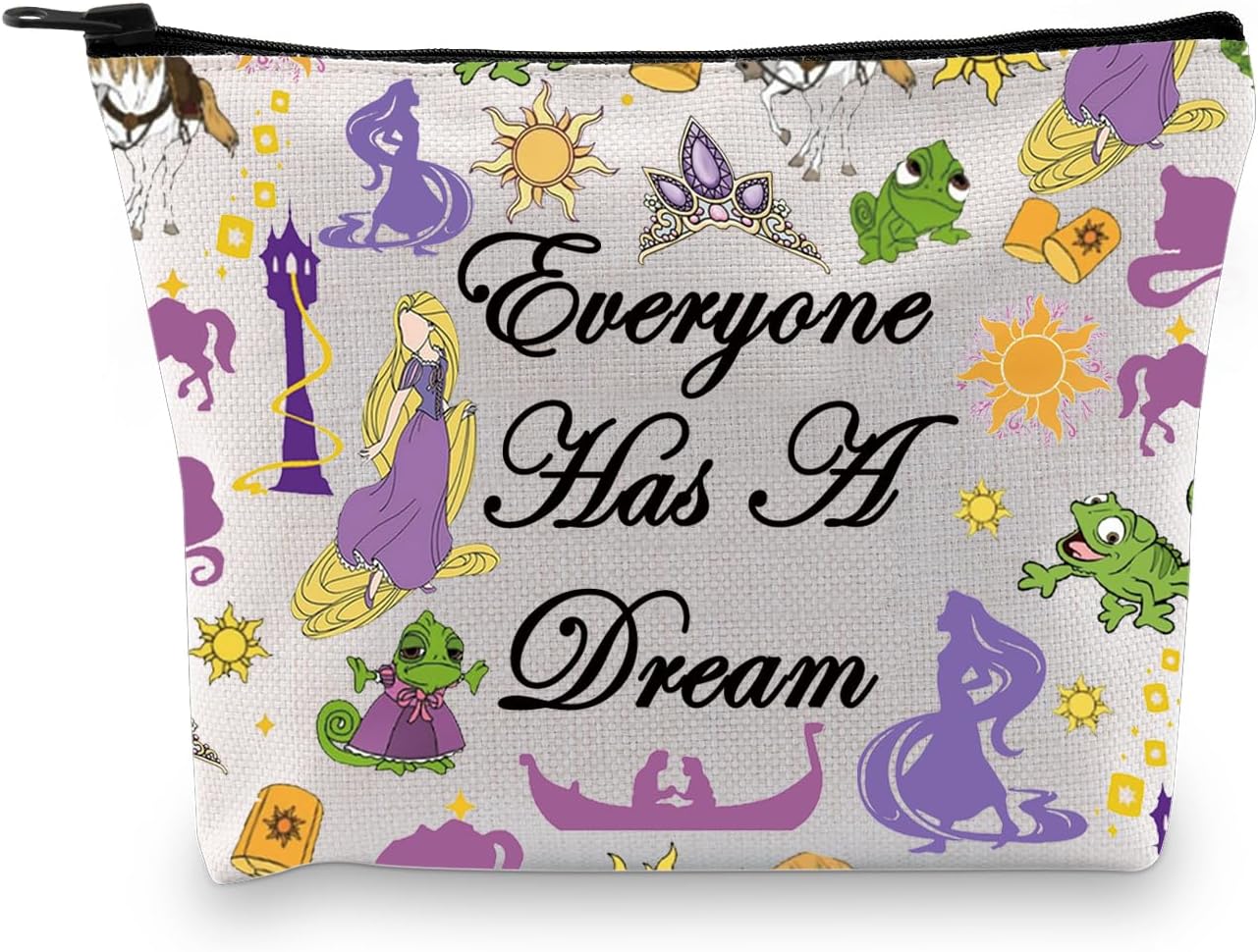 Amazon.com: PXTIDY Rapunzel Princess Cosmetic Case Cartoon Movie ...