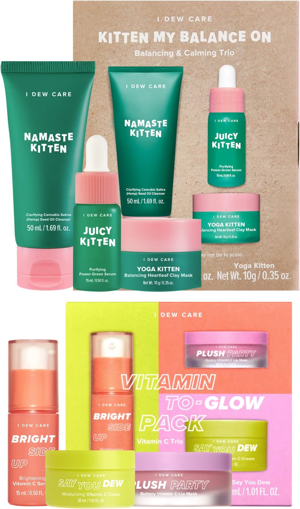 Amazon.com: I Dew Care Skin Care Set - Kitten My Balance On + Skincare ...