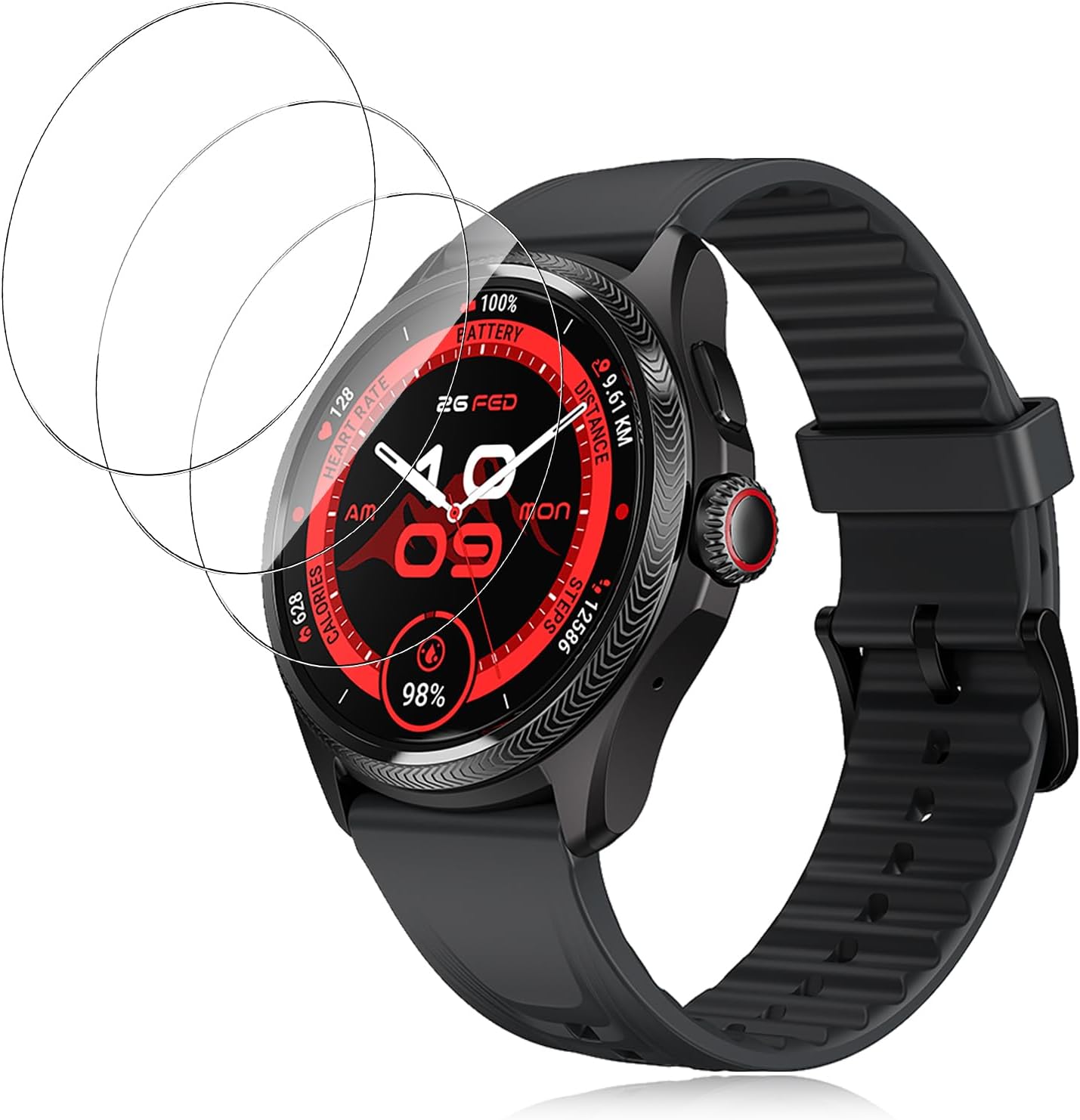 Amazon.co.jp: 【3枚セッ】For TicWatch Pro 5 Enduro フィルム Mosasa TicWatch Pro ...
