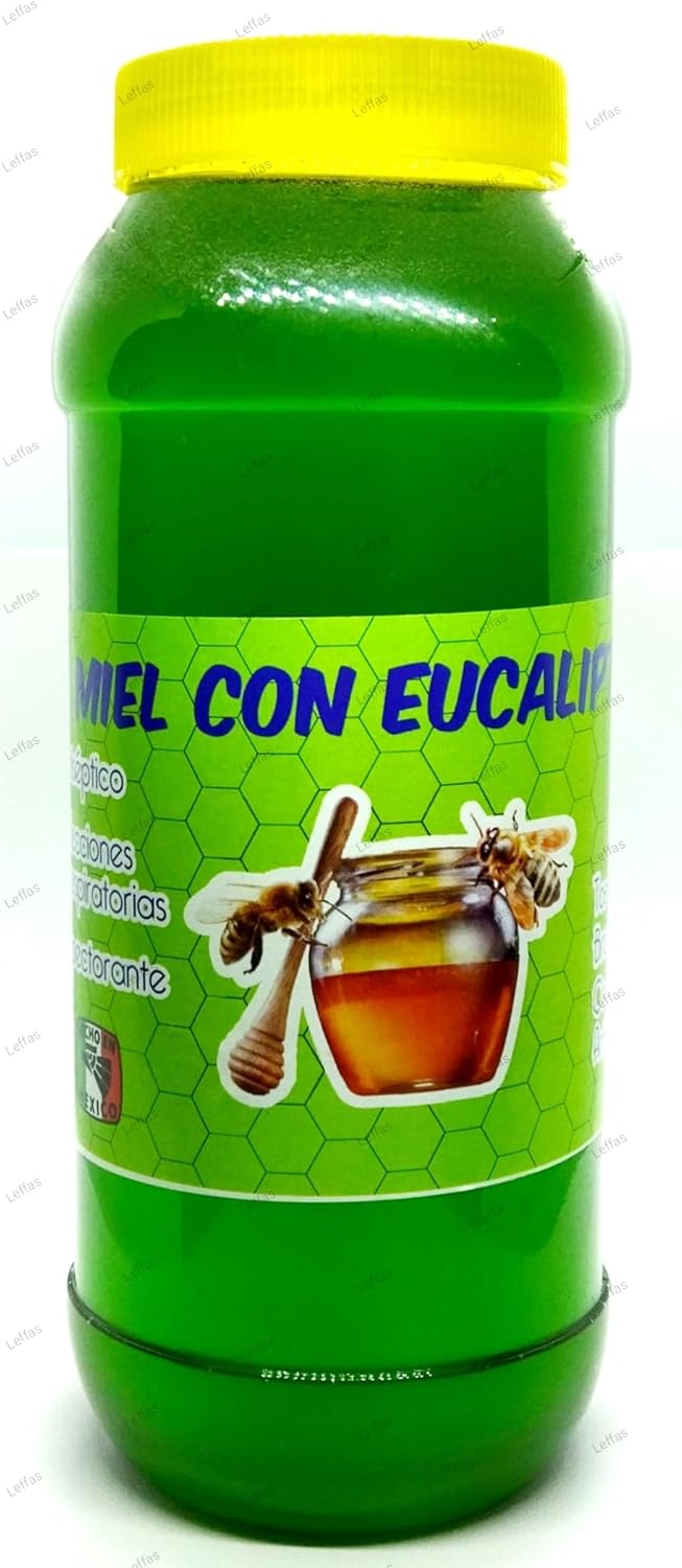 Jarabe Miel Con Eucalipto Reforzado, Tamaño A Elegir (Grande, 1 lt ...