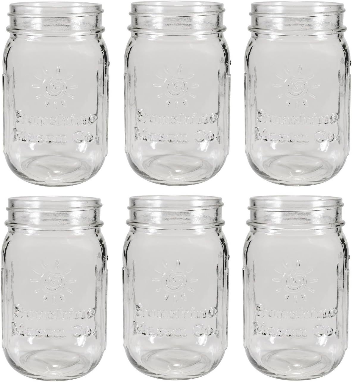 Amazon.com: Sunshine Mason Co. Pint Size (16 ounce, 473 mL) Regular ...