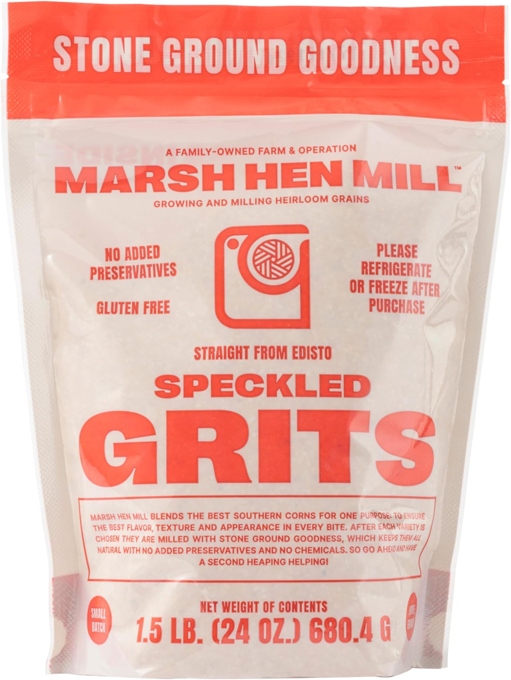 Amazon.com : PALMETTO FARMS Stone Ground Yellow Grits, 32 OZ ...
