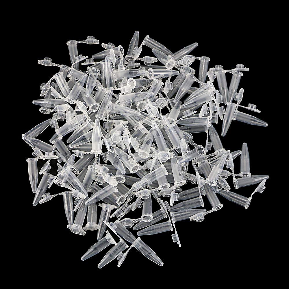 Buy Micro Centrifuge Tubes,200 PCS 0.5ML Plastic Vials with Attached ...