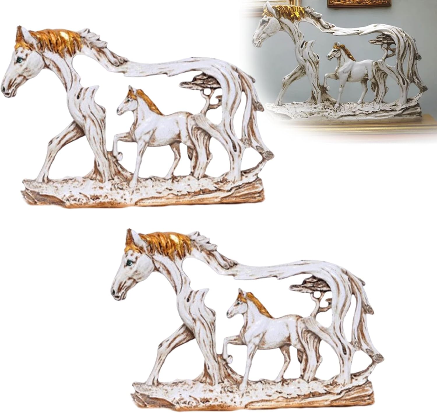 Amazon.com: Sheremart Gallopressia, Sherum Gallopressia, Horse Statues ...