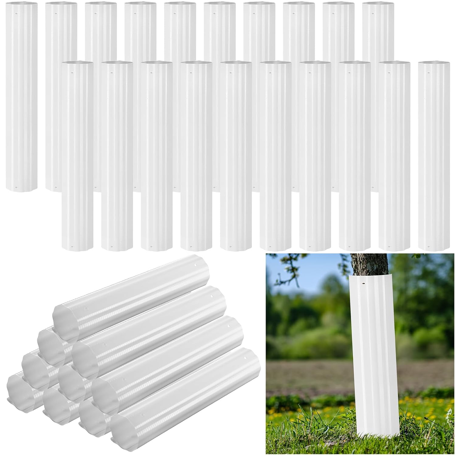 Amazon.com: Frienda 20 Pcs Tree Trunk Protector 11.8" x 15.7 ...