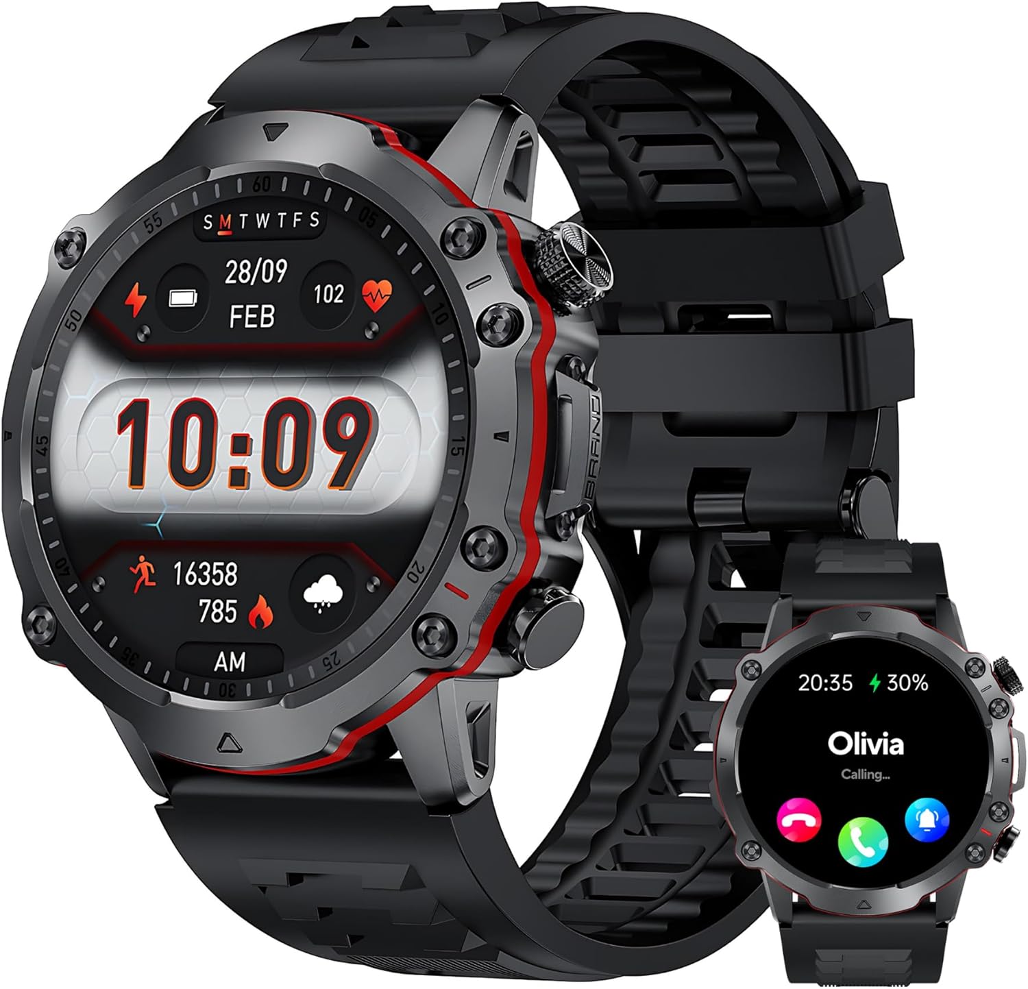 Amazon.com: NEXGENfit Pro Smart Watch for Men and Women- AMOLED 1.43 ...
